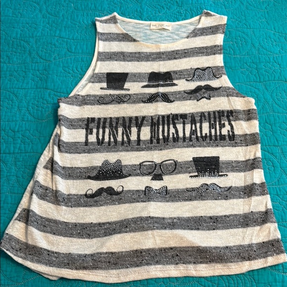 Han Clothing | Tops | The Han Clothing Gray Striped Tank Top | Poshmark